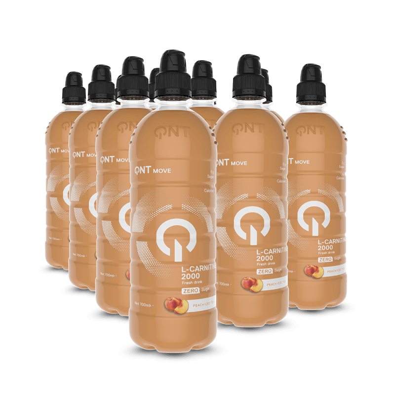 Bebida L-Carnitina ZERO - Ice Tea de Pêssego 700ml | QNT | GUDIS SHOP
