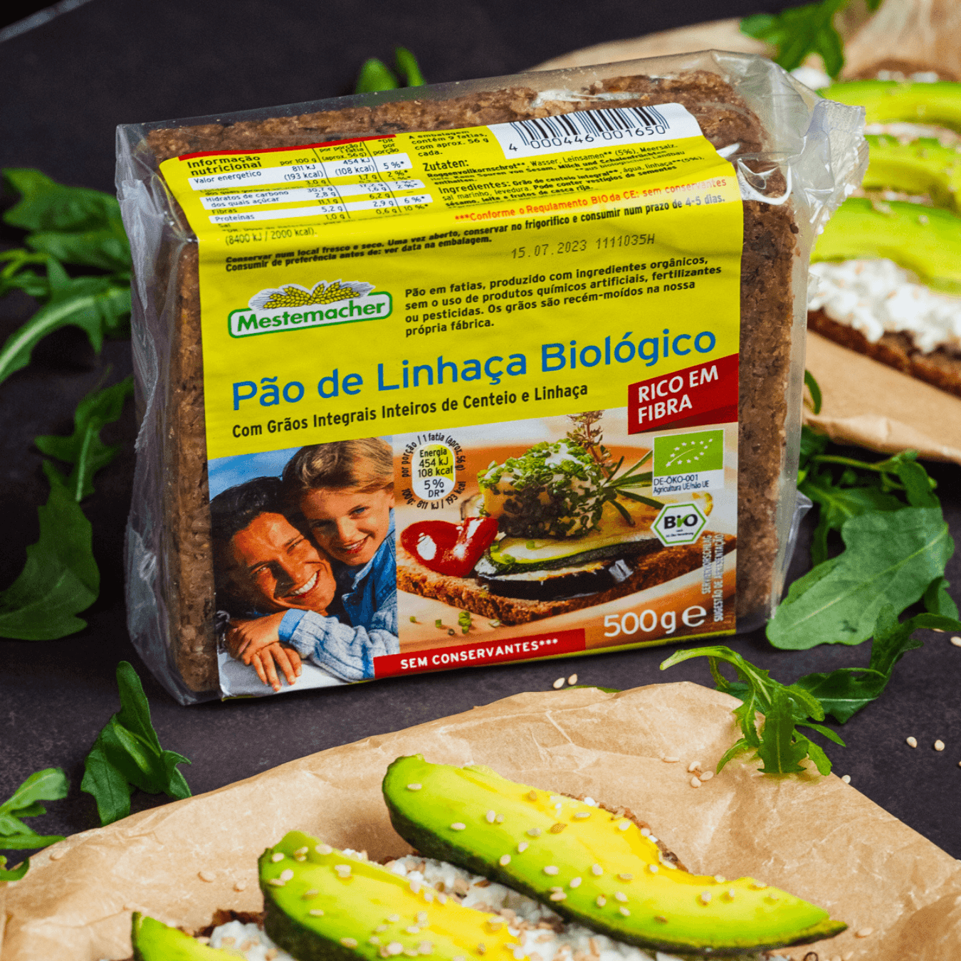 Pão Biológico com Sementes de Linhaça 500g | Agricultura Biológica ...